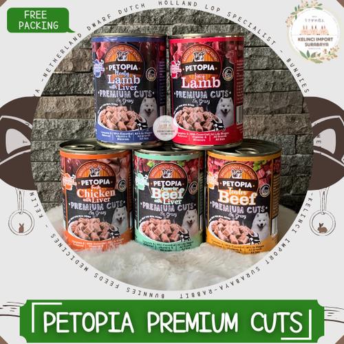 Jual PETOPIA PREMIUM CUTS GRAIN FREE Dog Wet Food Makanan Anjing Kaleng ...
