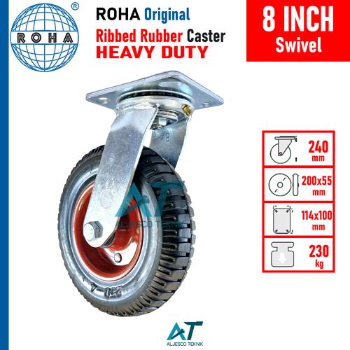 Jual RODA HEAVY DUTY 8 INCH HIDUP KARET KEMBANG TROLI - GEROBAK ...