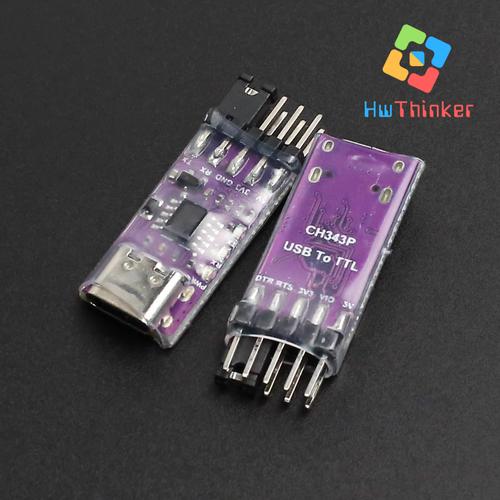 Jual Modul Serial USB CH343 CH343P UART TTL USB Asinkron High Speed 6Mbps DTR RTS Type-C TypeC ...