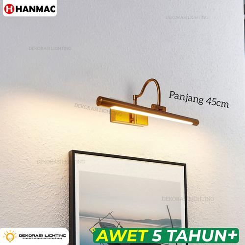 Jual Lampu dinding led wastafel lukisan 45cm 57cm body gold tembaga ...
