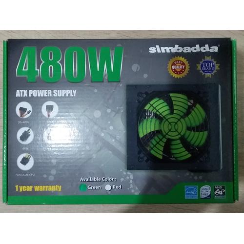 Jual Power Supply 480W Watt BOX Simbadda Simcool Pure - Jakarta Pusat ...