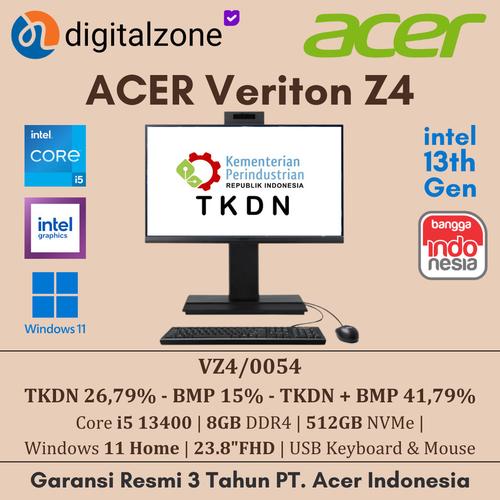 Promo Acer Veriton Z4 (VZ4/0054) - i5 13400 8GB 512GB NVMe 23.8FHD ...
