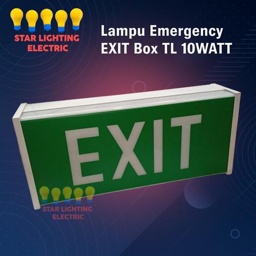 Jual Lampu Emergency EXIT Box TL 10WATT FULLSET/KOMPLIT - Jakarta Pusat ...