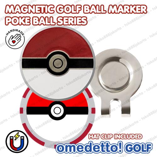 Jual POKE BALL POKEMON GOLF BALL MARKER WITH MAGNET HAT CLIP OMEDETTO ...
