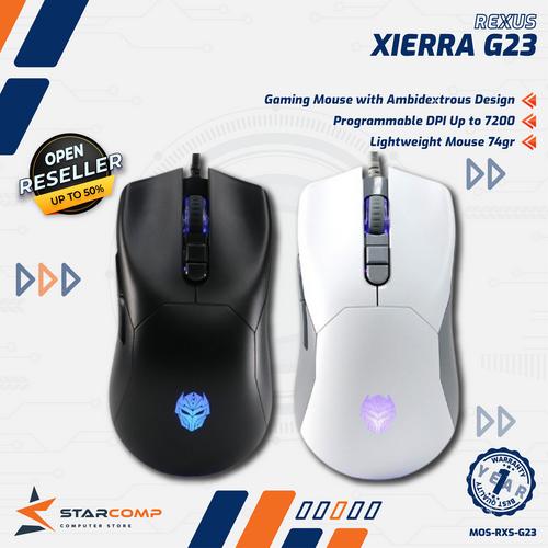 Jual Rexus Xierra G23 RGB Gaming Mouse Lightweight - Hitam - Kota ...