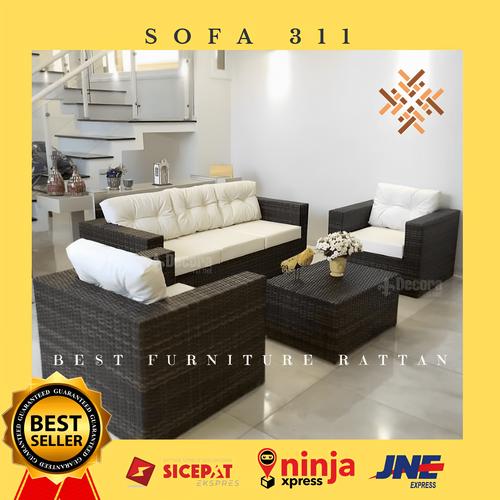 Promo Set Kursi Sofa Bangku Korsi 311 Duduk Teras Malas Santai Rotan Sintetis Untuk Teras Ruang ...