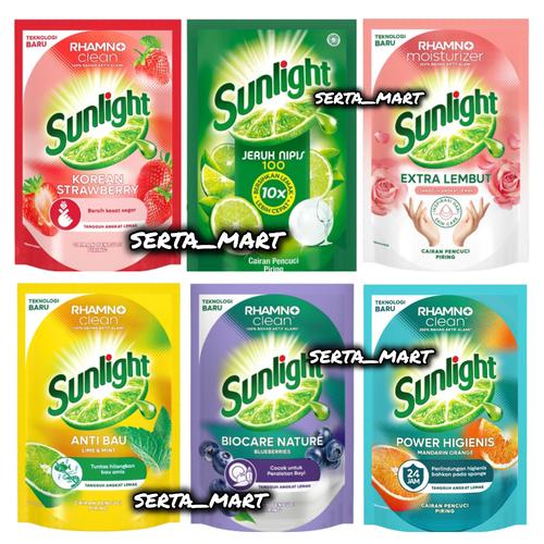 Jual Sunlight Sabun Cuci Piring 600ml - Sunlight Rhamno Clean Biocare ...