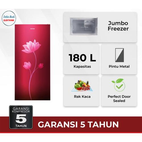 Jual KULKAS 1 PINTU POLYTRON 180 LITER PRB-189B/R / PRB 189 - Kota ...