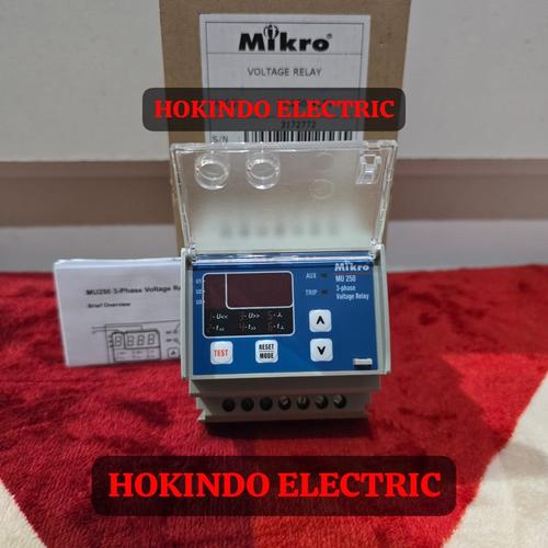 Jual MIKRO MU250 DIGITAL VOLTAGE RELAY 3PHASE MU250-415V MIKRO MU 250 ...
