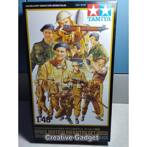 Promo Model Kit Tamiya 1/48 - WWII British Infantry Set European ...