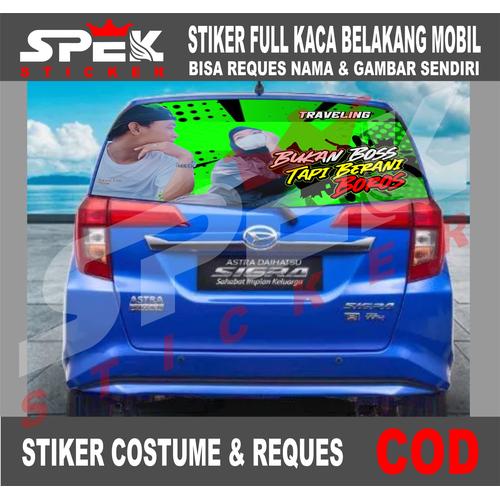 Jual STICKER ONE WAY FULL KACA BELAKANG MOBIL BISA REQUEST SESUAI ...
