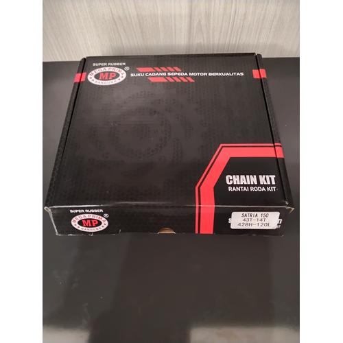 Jual RANTAI & GEAR / GEAR SET / CHAIN KIT MERK MP UNTUK MOTOR SATRIA ...