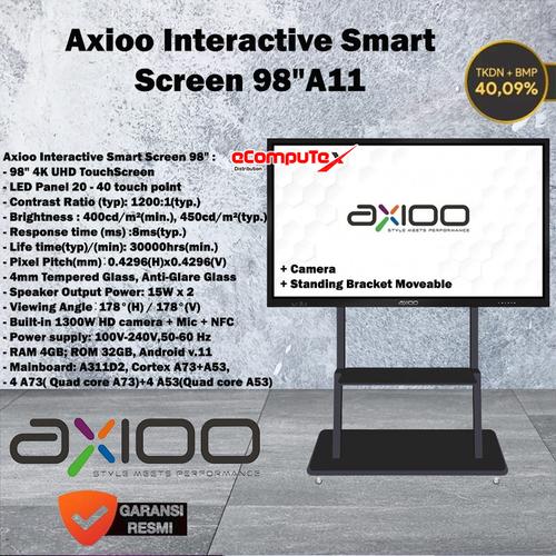 Jual AXIOO INTERACTIVE SMART SCREEN 98" A11 SMART BOARD STANDING ...