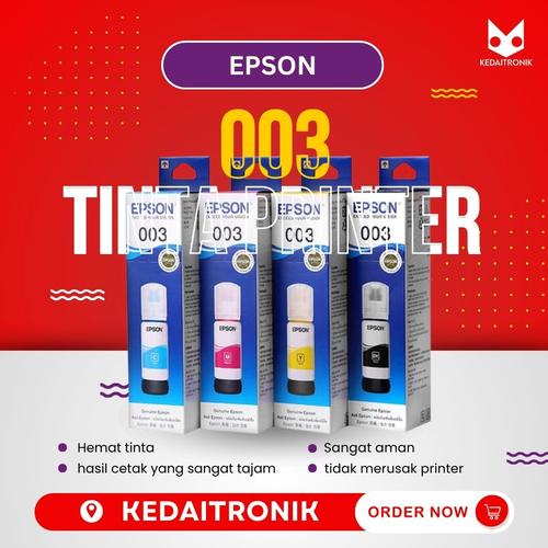 Jual Tinta Printer EPSON 003 ORIGINAL L3110 L3150 Refill Ink Asli Segel ...