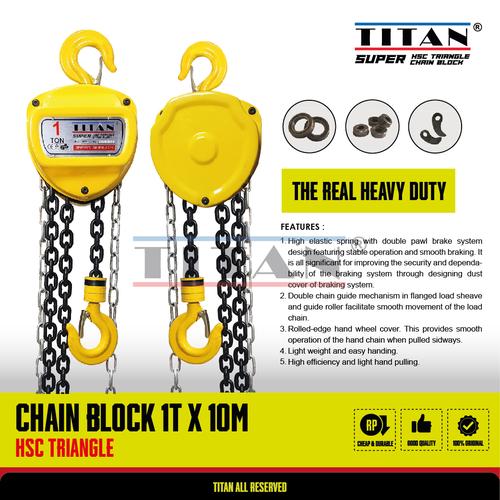 Promo Chain Block 1 Ton x 10 Meter - Takel 1Ton x 10Meter - Katrol 1T x ...