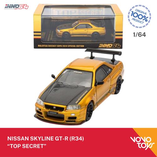 Jual Inno 1/64 Nissan Skyline GT-R R34 "Top Secret" Tokyo Auto Salon ...