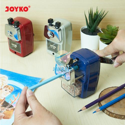 Promo Serutan Pensil Putar JOYKO A-5M Rautan Meja Stainless Pencil ...