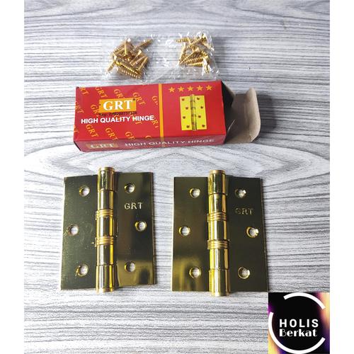 Jual Engsel KUNING TEBAL Bearing Pintu Jendela Rumah Door Hinge GOLD 3 ...