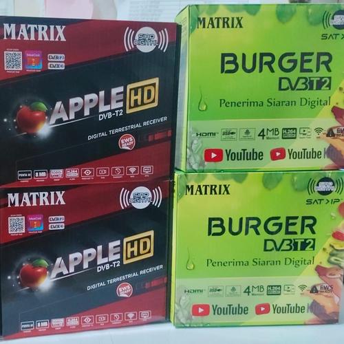 Jual SET TOP BOX STB MATRIX MERAH, KUNING DAN BURGER HIJAU - Apple ...