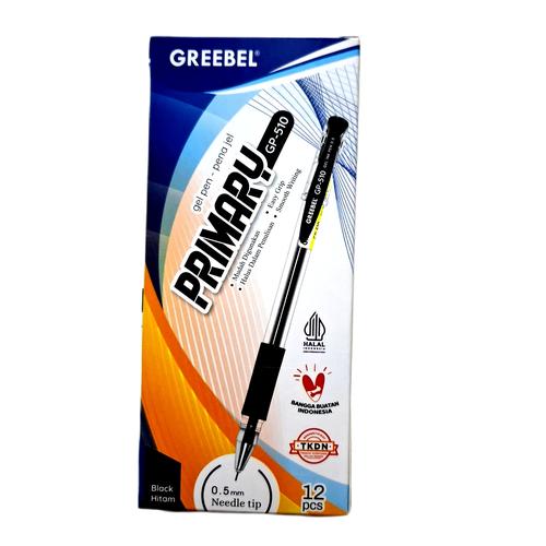 Jual pulpen/bolpoin/pen greebel primary GP-510 gel pen 0.5mm isi 12pcs - Jakarta Selatan - Alif ...