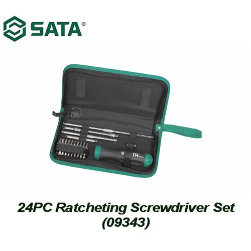 Jual Obeng Ratchet 26 Pcs 09343 SATATOOLS Ratcheting Screwdriver Set ...