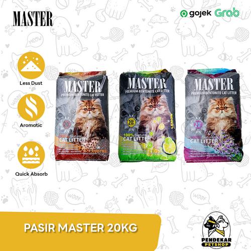 Jual Pasir Kucing wangi Gumpal Clumping Master 20Kg Litter - LAVENDER ...