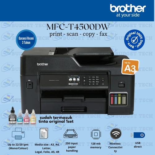 Jual Mesin Printer Brother MFC-T4500DW A3+ Original Garansi Resmi Print ...