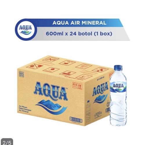 Jual AQUA Air Mineral 600ml x 24 botol (1 box) - Kota Banda Aceh ...