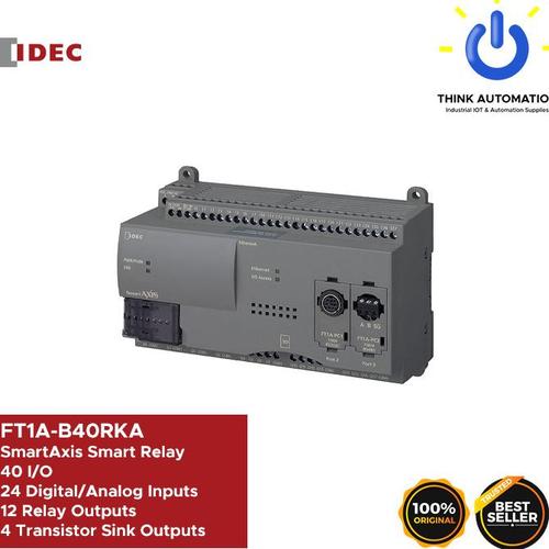 Jual Smart Relay 40 Io Relay & Transistor Sink 24Vdc Idec Ft1A-B40Rka ...
