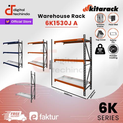 Promo Rak Gudang Besi 600kg per Layer Rack Gudang 3M P 1.5M Jointer ...