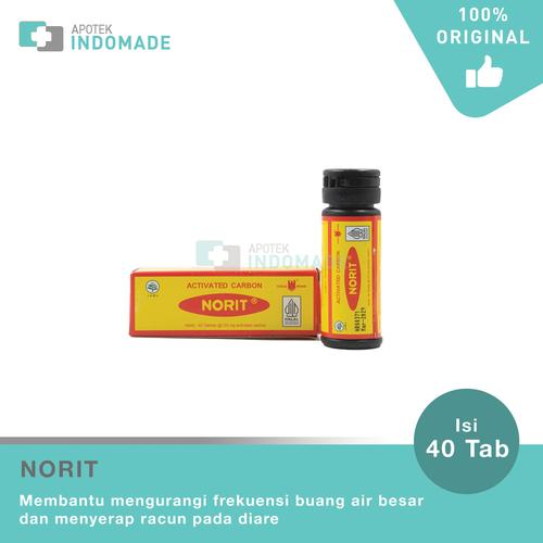 Jual Norit Cap Lang - Obat Diare / Tablet Karbon Aktif untuk Menyerap ...