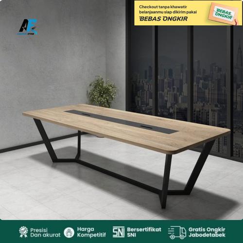 Jual Meja Ruang Kantor Kayu Mahogany - Meja Rapat Meja Meeting Premium ...