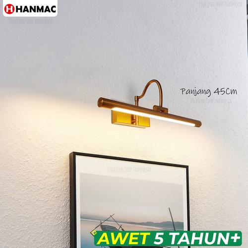 Jual Lampu dinding wastafel led lukisan 45cm 57cm body gold tembaga ...