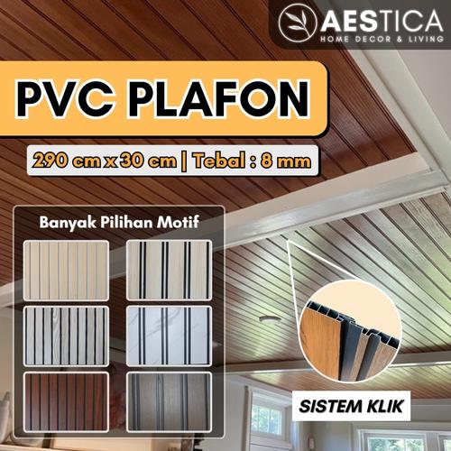 Promo Plafon PVC Wall Panel Ceiling Motif Wood Kayu Kanopi Atap ...