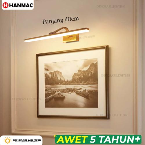 Jual Lampu dinding led wastafel lukisan hias 40cm 60cm body gold ...