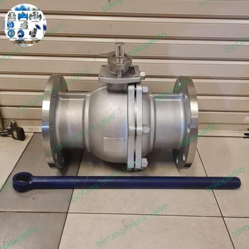 Jual ball valve 8" inch JDen DN200 JIS 10K stainless SS304 FLANGE ...