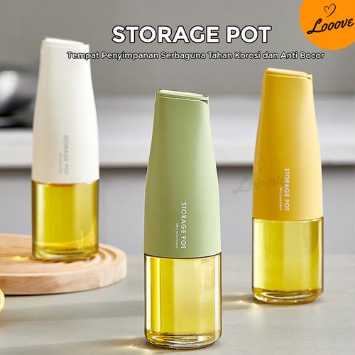 Promo Botol Minyak Kaca Otomatis Buka Tutup - Storage Pot 500 ML ...