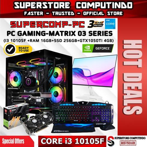 Promo PC Gaming GEN 10 untuk Game dan Design Core i3 10105F|RAM 16GB ...