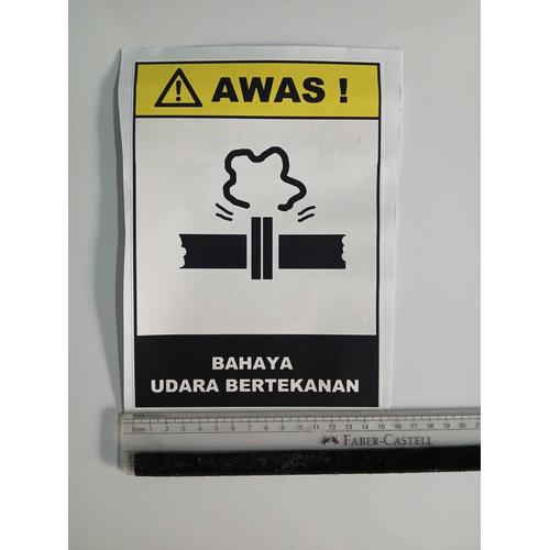 Jual sticker rambu k3 pipa bertekanan - Jakarta Timur - Ferdesign Store ...