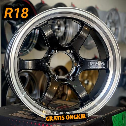 Jual velg mobil r18 ADVAN RG D2 LEBAR 9 ring 18 velg racing mobil fortuner pajero triton hilux ...