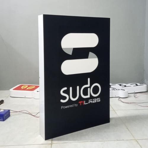 Jual Neon box bentuk kotak ukuran 70cm x 50cm - 2 sisi - Kab. Bekasi ...