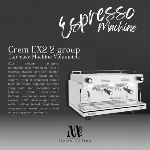 Jual Mesin Kopi Professional Crem EX2 2 group Espresso Machine ...