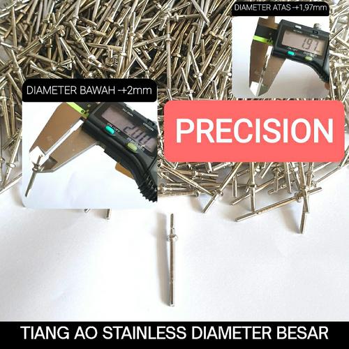 Jual Tamiya Tiang AO Precision Stainless Diameter Besar bawah -+2mm ...