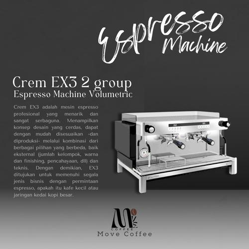 Jual Mesin Kopi Professional Crem EX3 2 group Espresso Machine ...