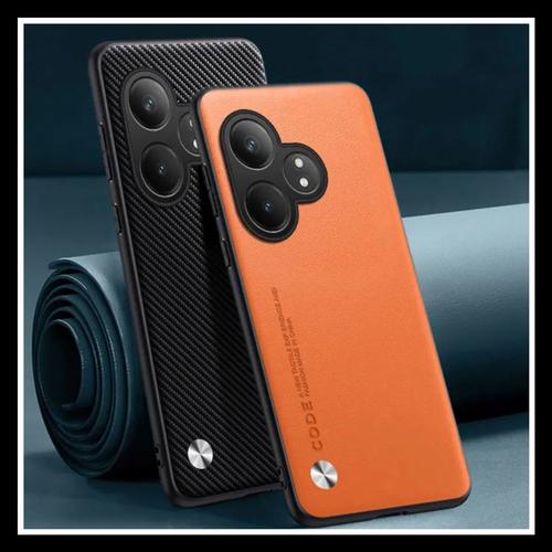 Jual Realme GT 6 GT6 Case Vegan Plain Leather Code Original Hard Soft ...