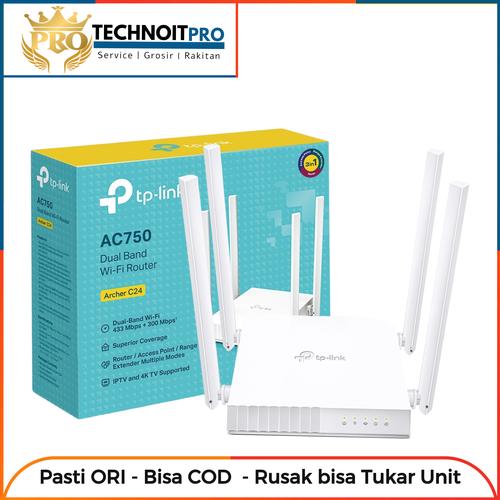 Jual TP-Link Archer C24 AC750 10/100Mbps Dual Band Extender Wi-Fi ...