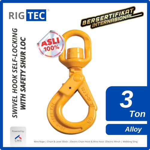 Jual Swivel Hook Self-Locking Shur Loc 3 Ton RIGTEC - Jakarta Utara ...
