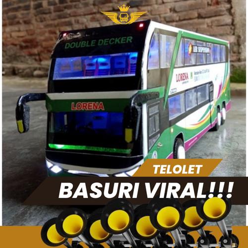 Jual Miniatur Bus Lorena Double Decker - Tanpa Telolet - Kab ...