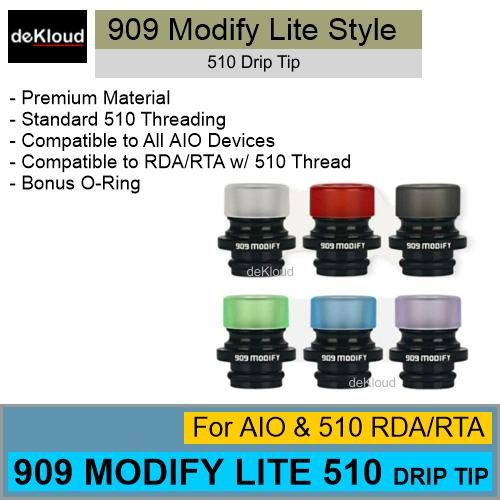 Promo 909 MODIFY LITE Style 510 Drip Tip | driptip for AIO RDAx RTAx ...