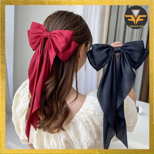 Jual JEPIT RAMBUT PITA BESAR ELEGAN PANJANG PITA RAMBUT FASHION KOREA ...